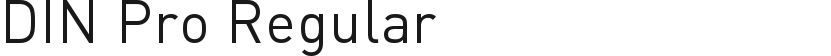 DIN Pro Regular字体免费下载和在线预览-字体天下